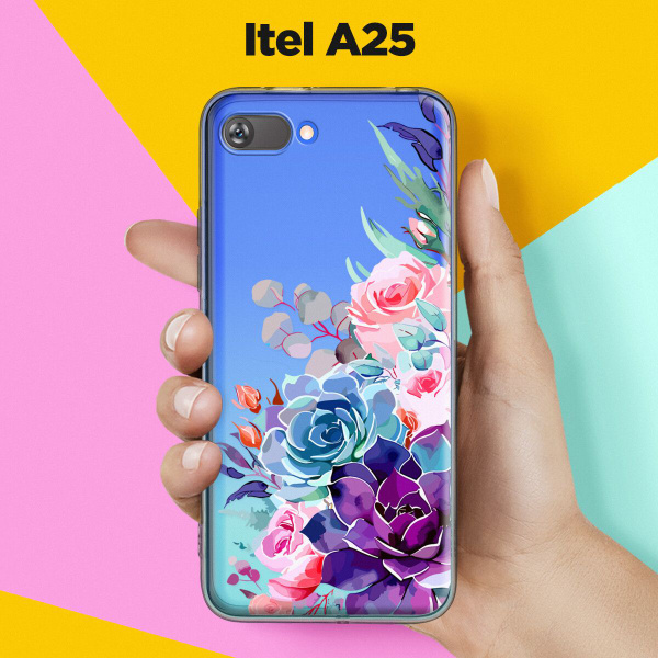 Силиконовый чехол на Itel A25 Нежные Цветы / для Ител А25 - купить с ...