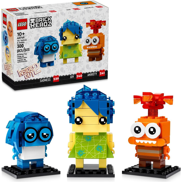 Конструктор Lego Brickheadz Disney 40749 Joy, Sadness & Anxiety ...