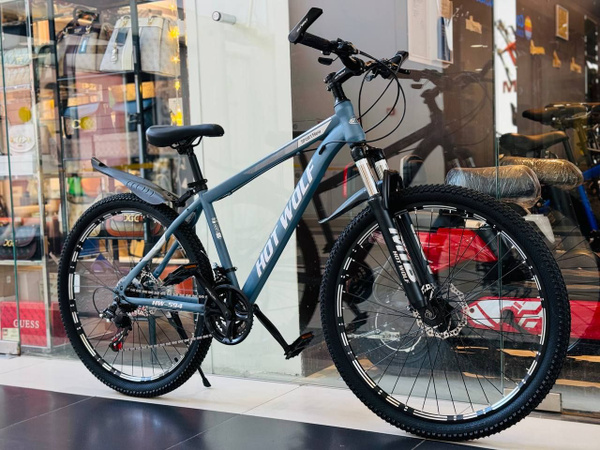 Горный велосипед взрослый HOT WOLF 594 21s 27.5 дюймов синий - купить ...