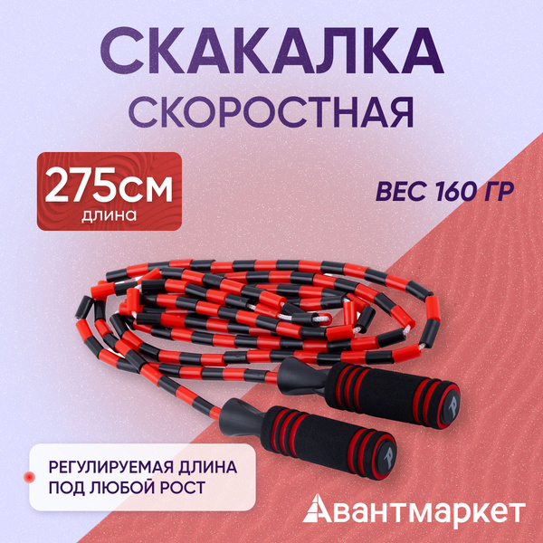 Скакалка скоростная в оплетке PRCTZ BEADED PLASTIC JUMP ROPE - купить в ...
