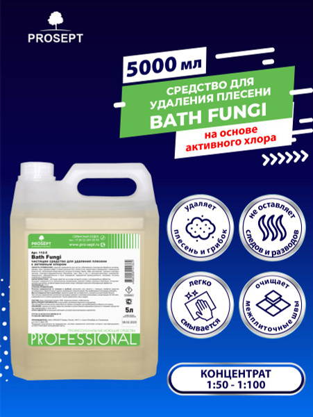 Средство для удаления плесени PROSEPT Bath Fungi 5 литров - купить с ...