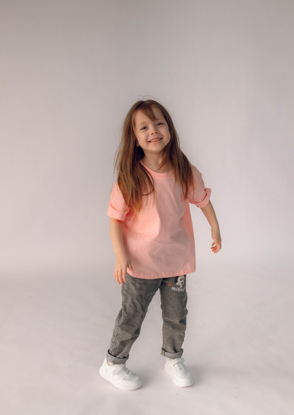 Футболка amiley wear, размер 116, цвет розовый, 100% хлопок - купить по ...