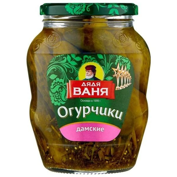 Дядя Ваня Огурцы Дамские, 680 мл - купить с доставкой по выгодным ценам ...