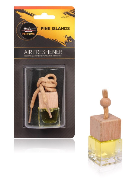 Airline Ароматизатор Аирлайн бутылочка куб Perfume PINK ISLANDS купить ...
