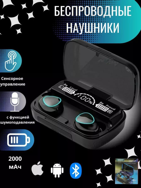 Наушники Вкладыши ROVENT SHOP М10 TWS - купить по доступным ценам в ...