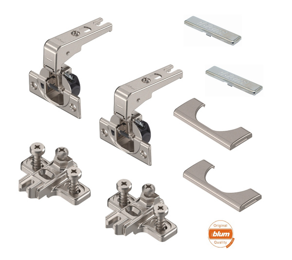 Комплект: Петля MODUL с доводчиком угловая BLUM для фальшпанелей кухни ...