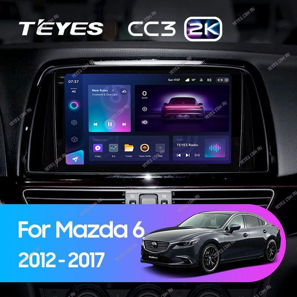 Штатная магнитола Teyes CC3 2K 4/64 Mazda 6 GL GJ (2012-2017) Тип-A купить на OZON по низкой ...
