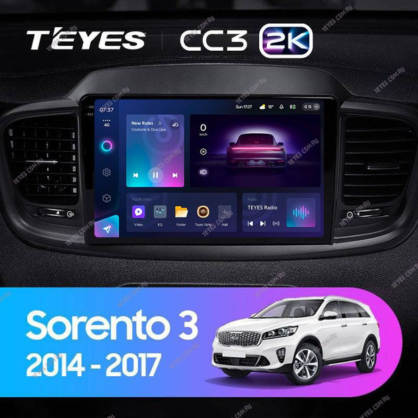 Штатная магнитола Teyes CC3 2K 6/128 Kia Sorento 3 Prime (2014-2017 ...