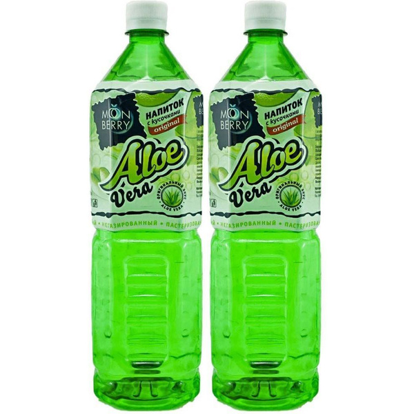 Напиток сокосодержащий Moon Berry Aloe Vera с кусочками алоэ 1,5 л ...