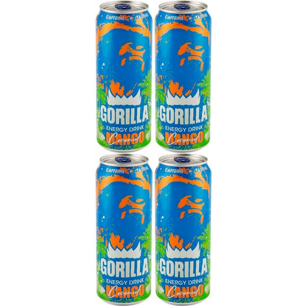 Энергетический напиток Gorilla Mango Coconut безалкогольный 450 мл ...