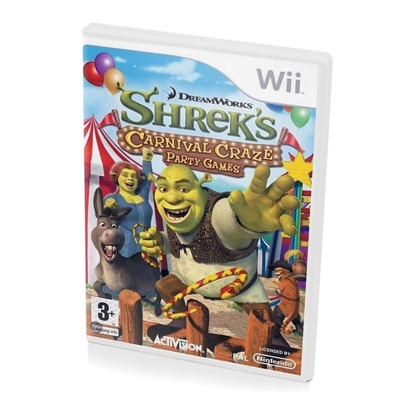 Игра Shreks Carnival Craze Party Games (Nintendo Wii, Английская версия ...