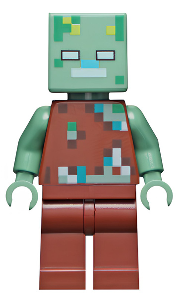 Минифигурка Lego Minecraft Drowned Zombie min088 U купить на OZON по ...