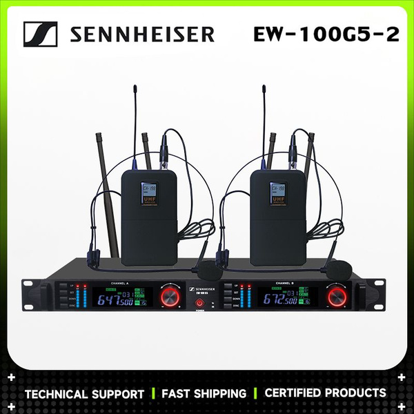 Микрофон для живого вокала Sennheiser EW-100G5 (1 перетаскивание 2) Беспроводной микрофон для ...