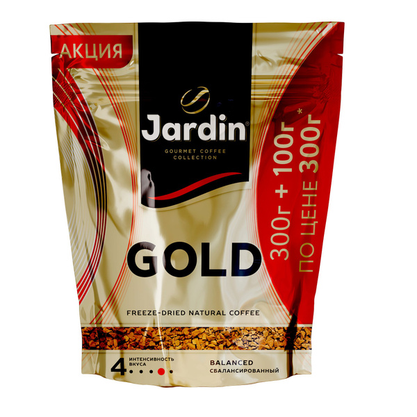 Кофе растворимый JARDIN Gold 400 г., ЖАРДИН Голд 400 г ...