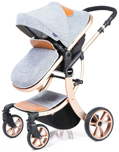 Коляска универсальная 2 в 1 AIMILE 608A_4, серый купить на OZON по ...