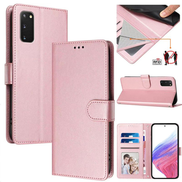 Чехол для Samsung Galaxy S20 магнитной застежкой хлятиком и отделением под карты, Retro Wallet ...