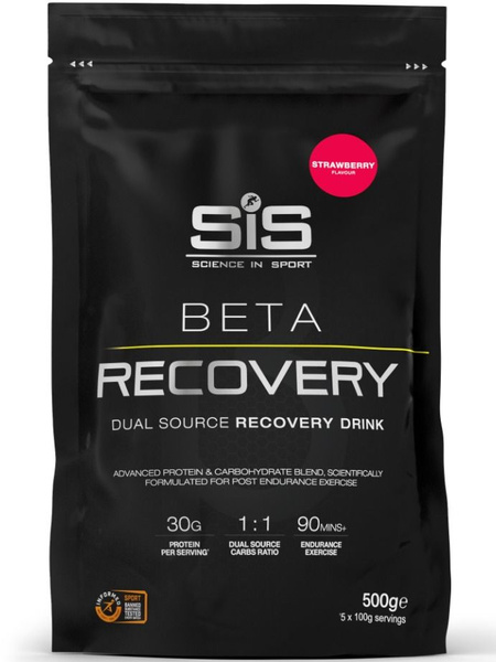Восстановление SCIENCE IN SPORT (SiS) BETA RECOVERY 500 г, Клубника ...
