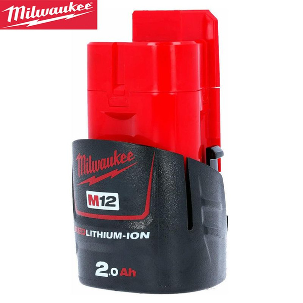 Литий-ионный аккумулятор Milwaukee M12B2 12 В 2,0 Ач, красный - купить ...