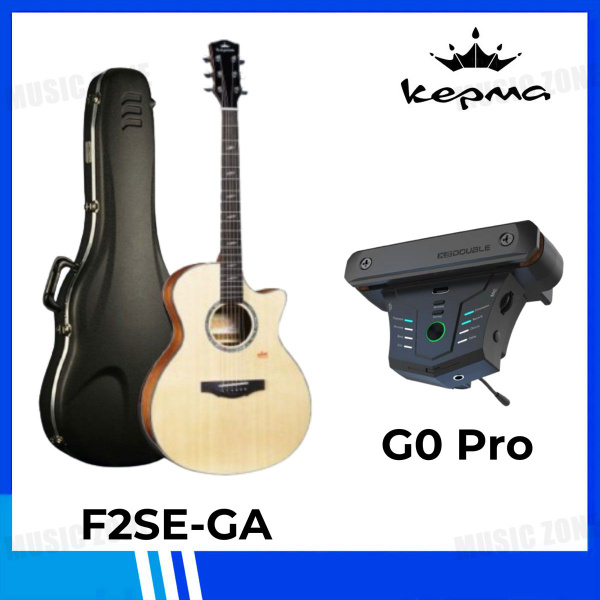 Электроакустическая гитара Kepma F2SE-GA & DOUBLE G0 Pro - купить с ...