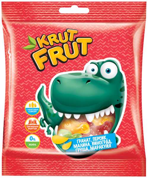 Мармелад жевательный KRUTFRUT Динозаврики, 70г - купить с доставкой по выгодным ценам в интернет ...