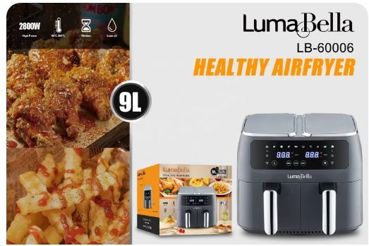 Luma Bella Аэрогриль LB-60006, черный купить на OZON по низкой цене ...