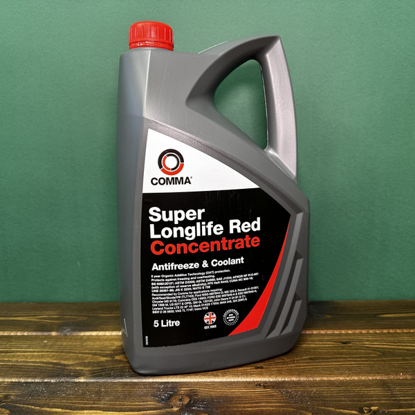 Антифриз Красный Концентрат Comma Super Longlife Red G12+ 5л SLA5L купить на OZON по низкой цене ...