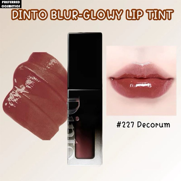 Dinto Blur-Glowy Lip Tint Глазурь для губ ,Вода и световое зеркало, увлажняющие и разглаживающие ...