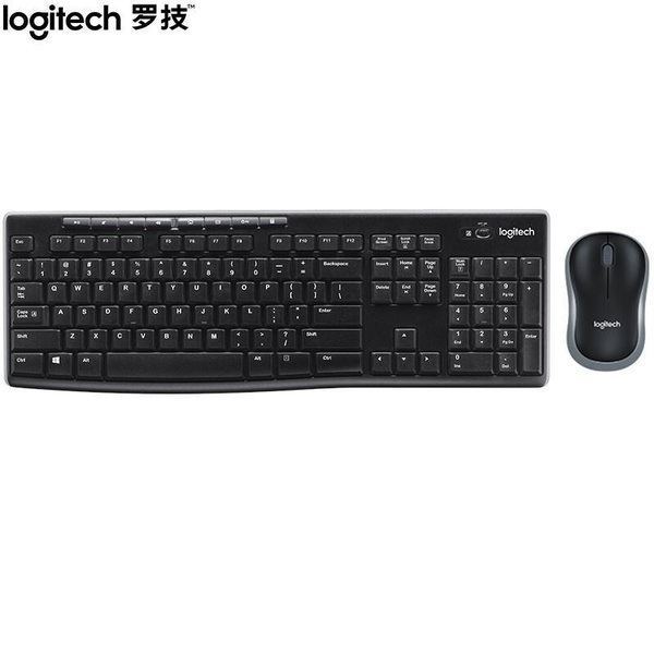 Logitech Комплект мышь + клавиатура беспроводная MK270, черный купить c ...