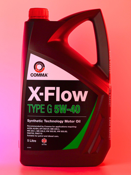 Масло моторное Comma 5W-40 Синтетическое 5 л XFG5L купить c доставкой ...
