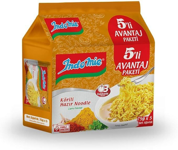 Характеристики Лапша быстрого приготовления Indomie Curry 75 гр ...