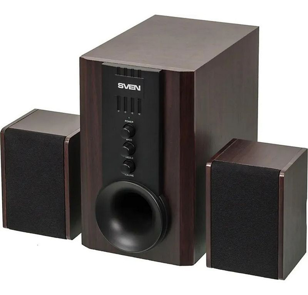 Колонки SVEN SPS-821, темное дерево купить на OZON по низкой цене ...