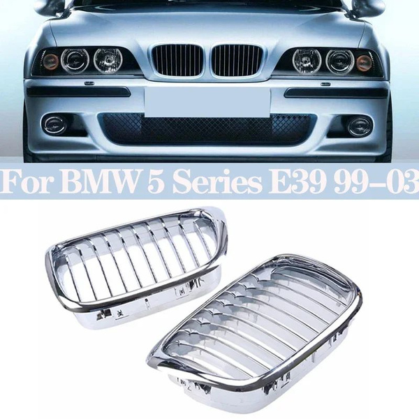 For BMW E39 5 Series 525 528 99-03 Хромированная решетка радиатора автомобиля, гоночная решетка ...