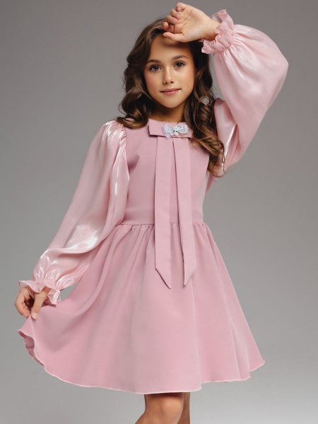 Платье Девочки Laura with love пудровый Вечерний/праздничный Длинный ...