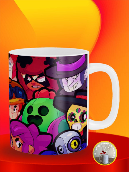 Кружка Geek Merch "Все персонажи Brawl Stars Бравл Старс", 330 мл ...