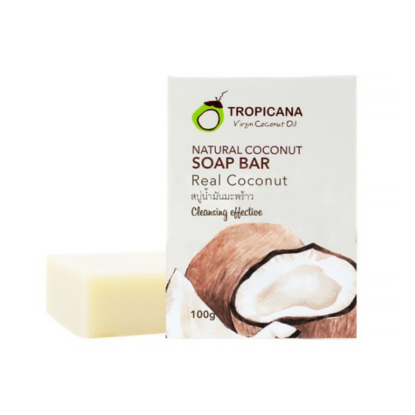 REAL COCONUT Natural Coconut Soap Bar, Tropicana (НАСТОЯЩИЙ КОКОС мыло ...