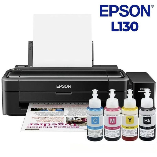 Epson Принтер струйный L130/L132, СНПЧ, цветн, A4 , черный, прозрачный купить на OZON по низкой ...