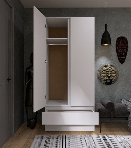 Шкаф распашной Шкаф 2х ств "Тичино", 60x50x270 см купить c доставкой на ...