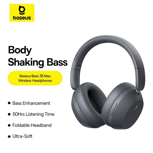 Baseus Bass 35 Max Bluetooth наушники Over-Ear Earphone купить на OZON ...