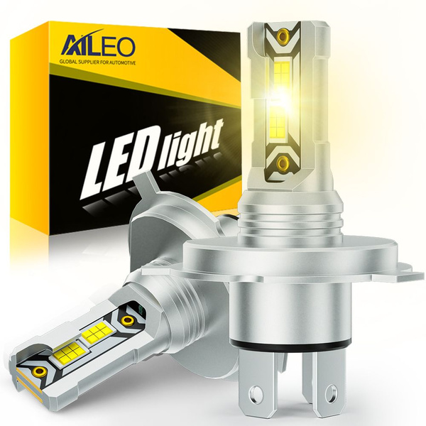 Лампа автомобильная AILEO 12 В, 2 шт. светодиодные лампы h4 LED 4300K Яркость 600% суперяркие ...