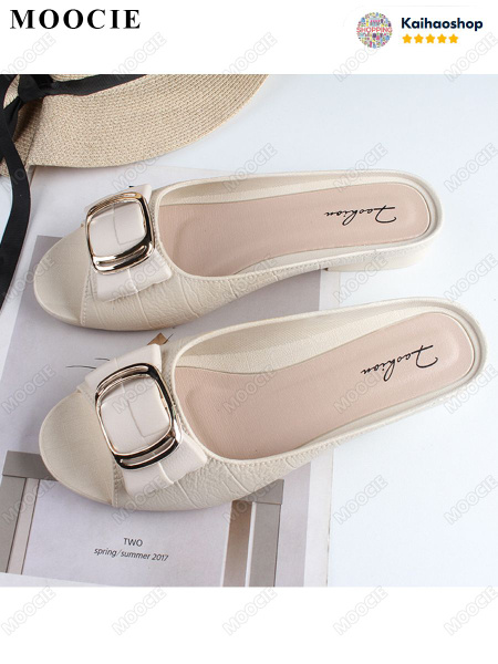 Пантолеты Женский MOOCIE, размер 38, 39 Искусственная кожа Без застёжки Лето купить c доставкой ...