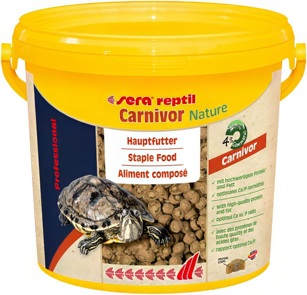 Sera корм для рептилий Reptil Professional Carnivor, ведро, 3.8 л, 1 кг ...