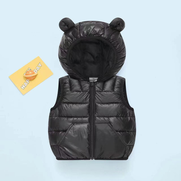 Жилет Мальчики, Девочки THANHDAT черный, черный муар, размер 104, 110 купить c доставкой на OZON ...