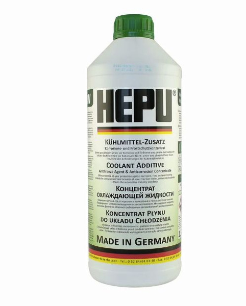 Hepu Антифриз до -38°С, 1.5 л купить на OZON по низкой цене (1845627304)