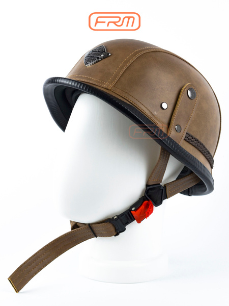 Каска мотоциклетная кожаная Pit Pro Racing коричневая купить на OZON по ...