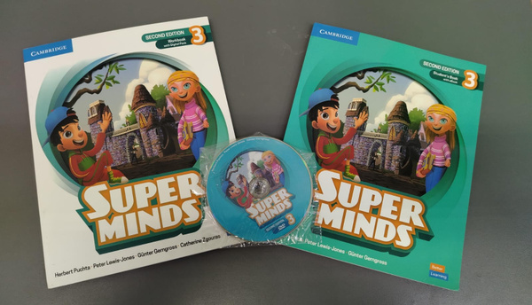 Super Minds 3 second edition Комплект (учебник, рабочая тетрадь, диск) Herbert Puchta, Peter ...