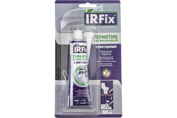 Герметик силиконовый санитарный IRFIX SANITARY 60 мл бесцветный купить на OZON по низкой цене ...