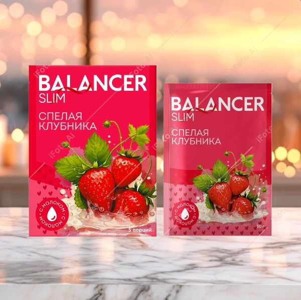 Коктейль BALANCER SLIM со вкусом Спелая клубника, 5 саше купить на OZON по низкой цене (1871306099)