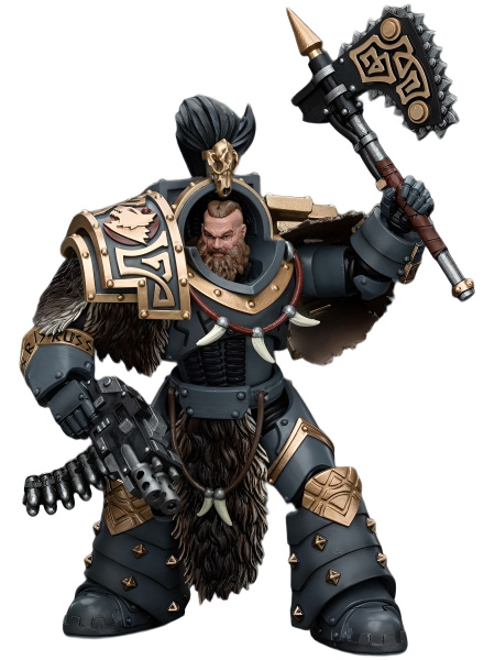 Подвижная фигурка JOYTOY Warhammer 30K Space Wolves Varagyr Wolf Guard ...