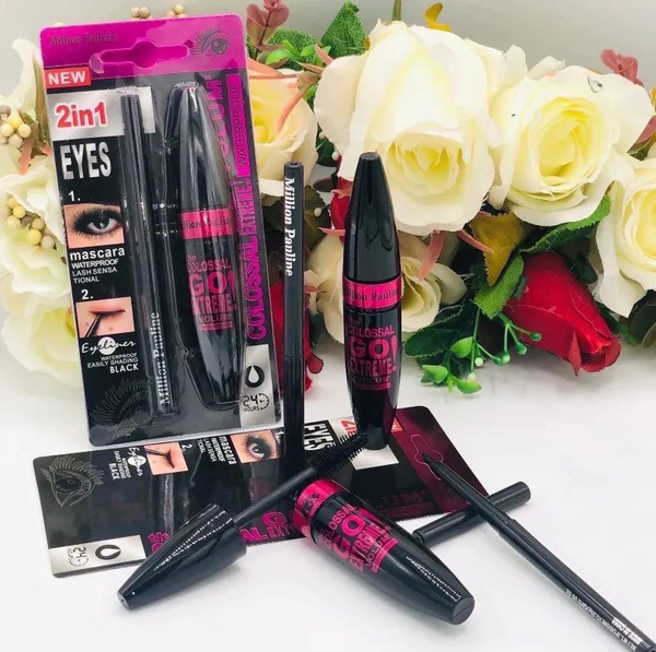 Набор 2в1 тушь+карандаш Million Pauline Volume Colossal Extreme в ...