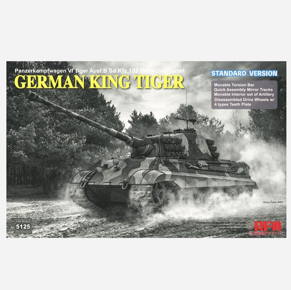 RFM 5125 Базовая версия танка Tiger King Panzerkampfwagen VI Tiger Ausf.B купить на OZON по ...
